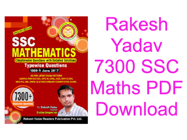 Rakesh Yadav 7300 Maths Book PDF Download - Exam Winners